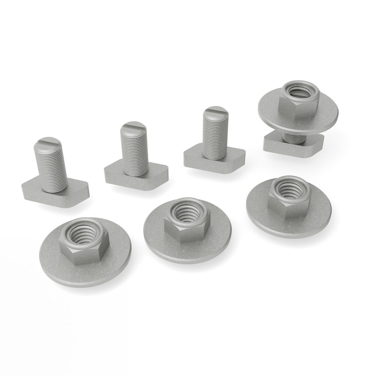 T-Bolt and Flange Nut Set (4pcs for Hinges and Chain Plate ...